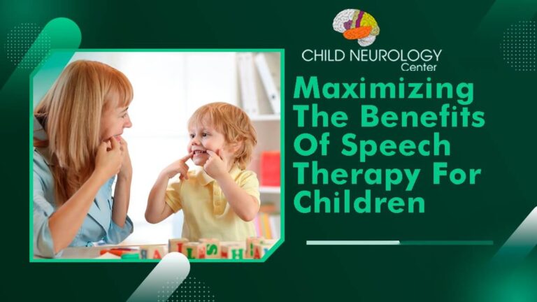 Maximizing The Benefits Of Speech Therapy For Children - Child Neurology